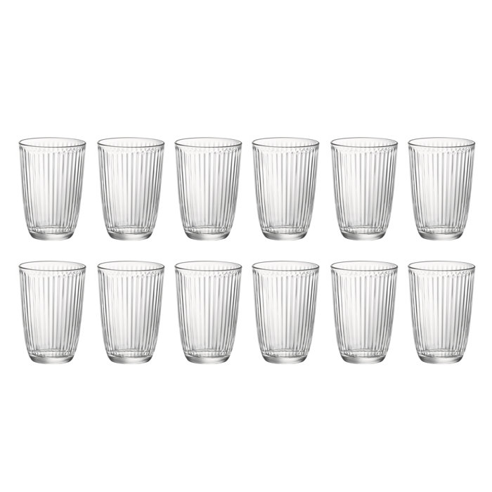 Bormioli Rocco Line Hi-Ball 390 ml Drinking Glass Set & Reviews | Wayfair.co.uk